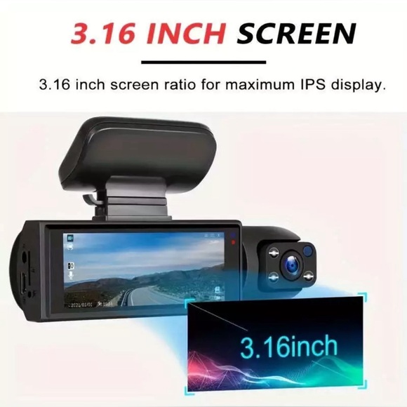 Car Audio, Video & GPS | 180p Dual Camera Dash Cam For Cars Front And ...